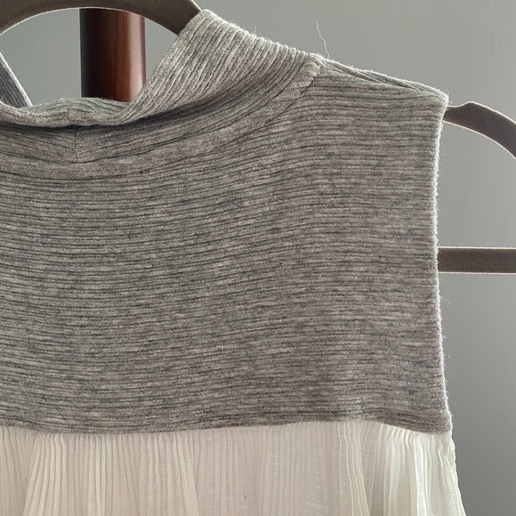 French Connection | Tops | No Tag French Connection Grey White Chiffon ...